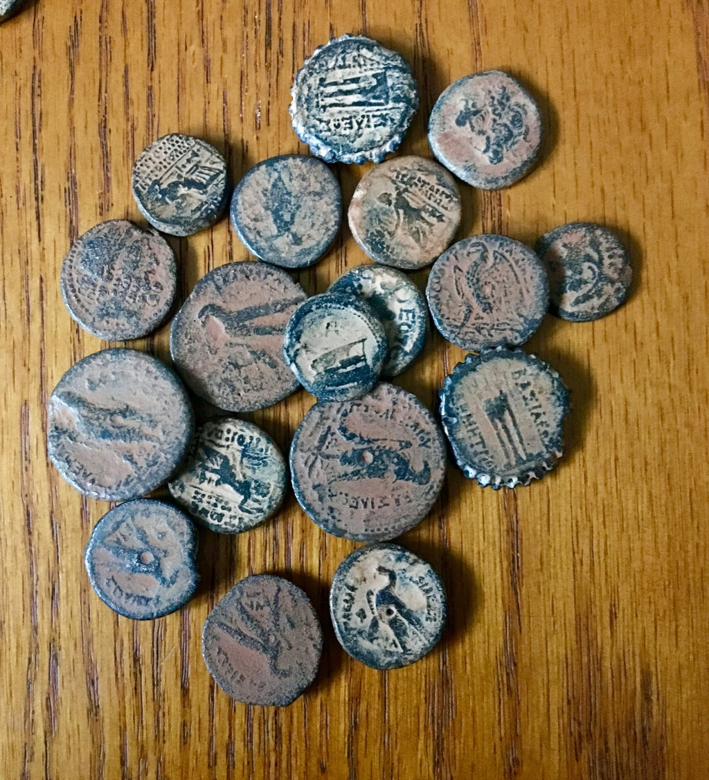Uncleaned Larger high Quality Greek Desert Coins From Israel – www ...