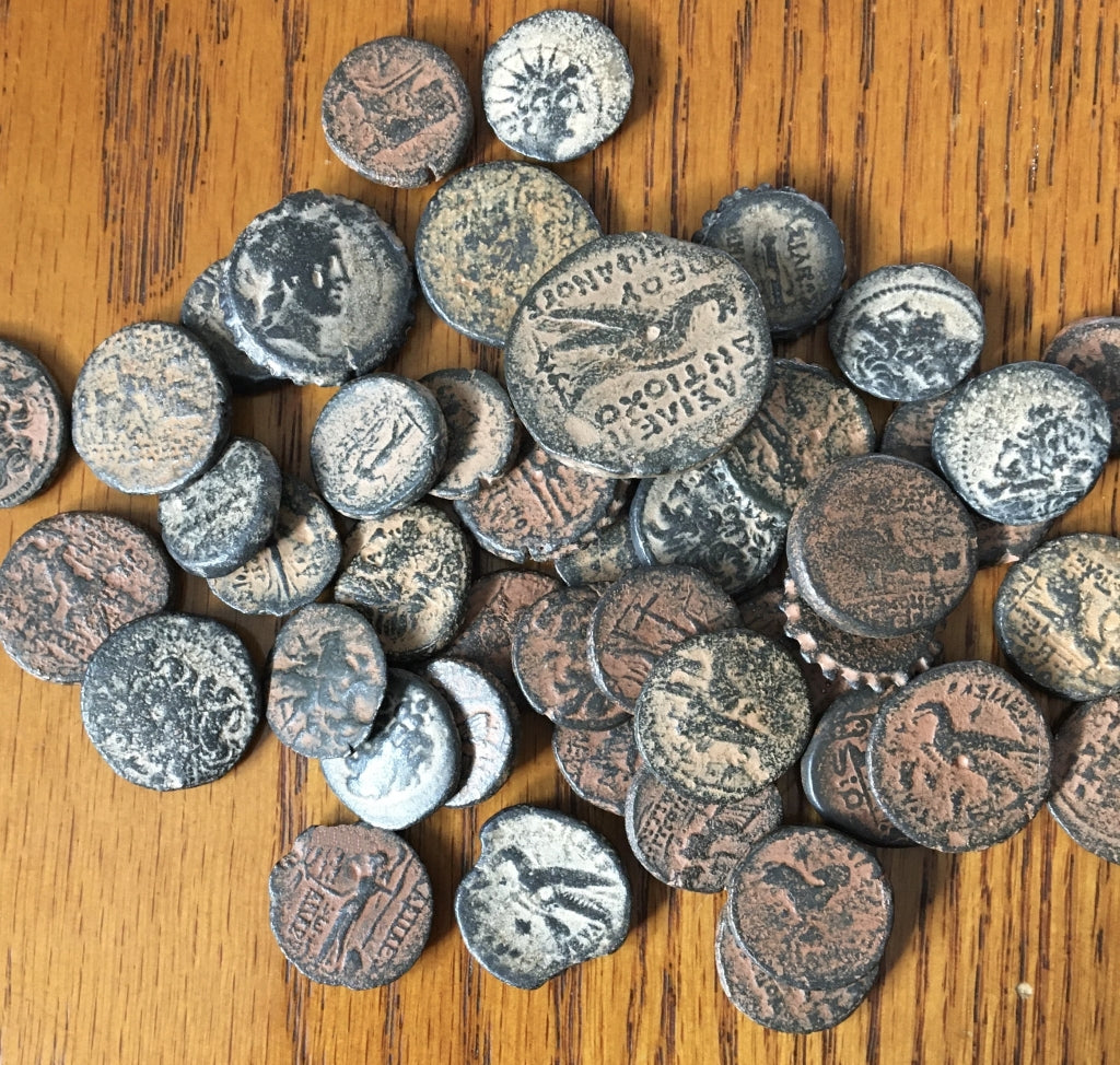Uncleaned Larger Beautiful And Higher Quality Greek Desert Coins From ...