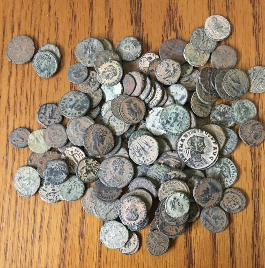 10 Lot of High Quality Uncleaned Desert Roman Coins From Israel And Mi ...