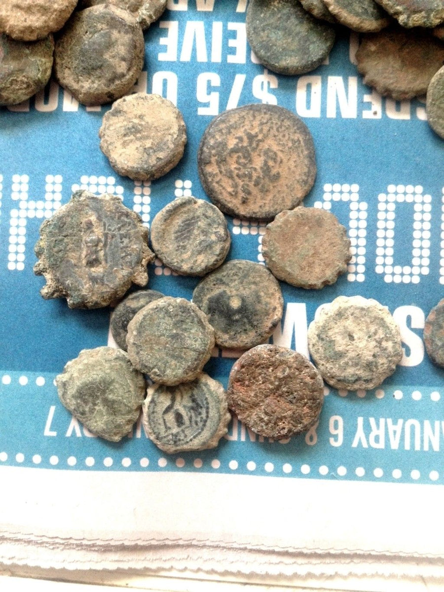 Uncleaned Greek Desert Coins From Israel – www.nerocoins.com